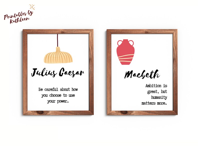 William Shakespeare Classroom Posters Literary Prints High - Etsy