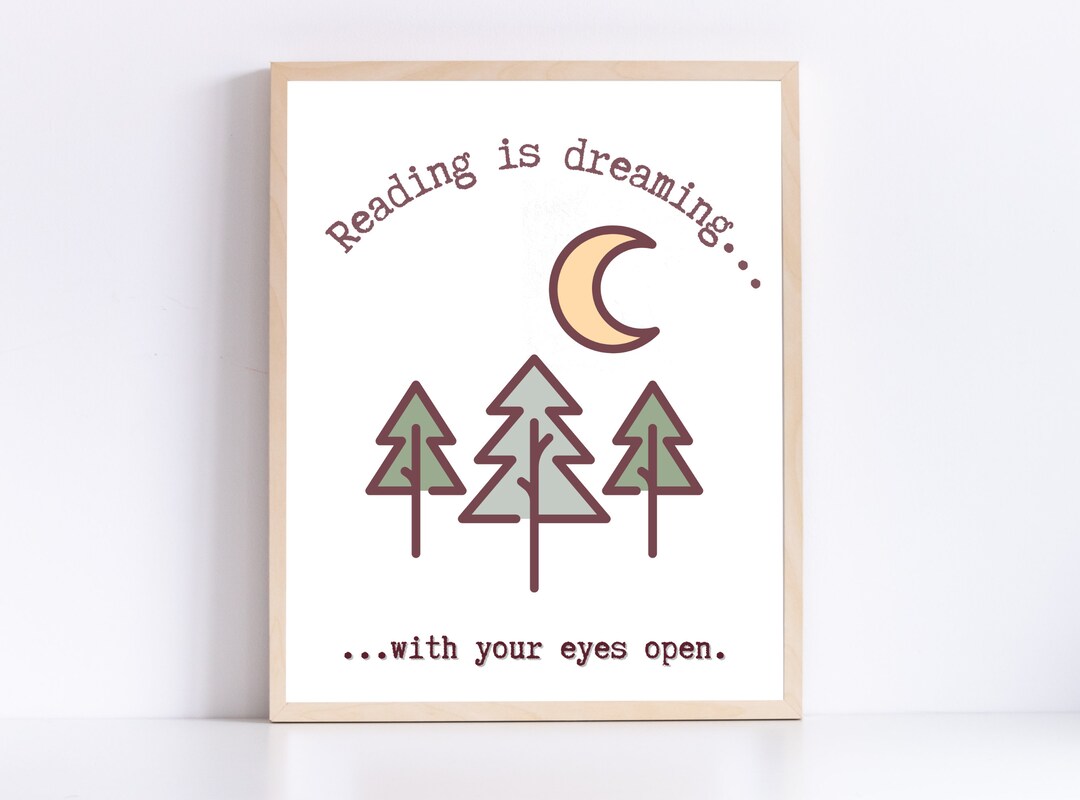 Reading Poster; Literature Poster; English Classroom Poster; Camping ...