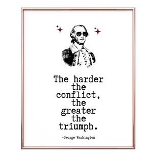 George Washington Quote Print; History Classroom Poster; History ...