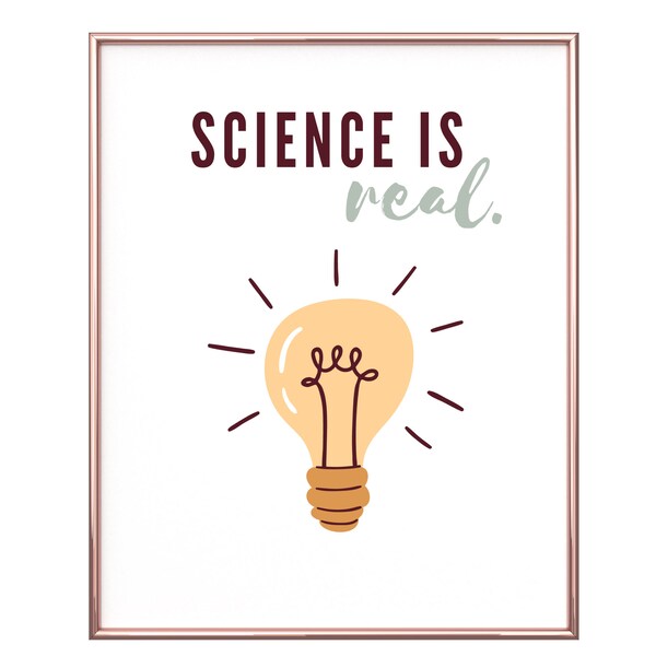 Science is Real Sign - Etsy
