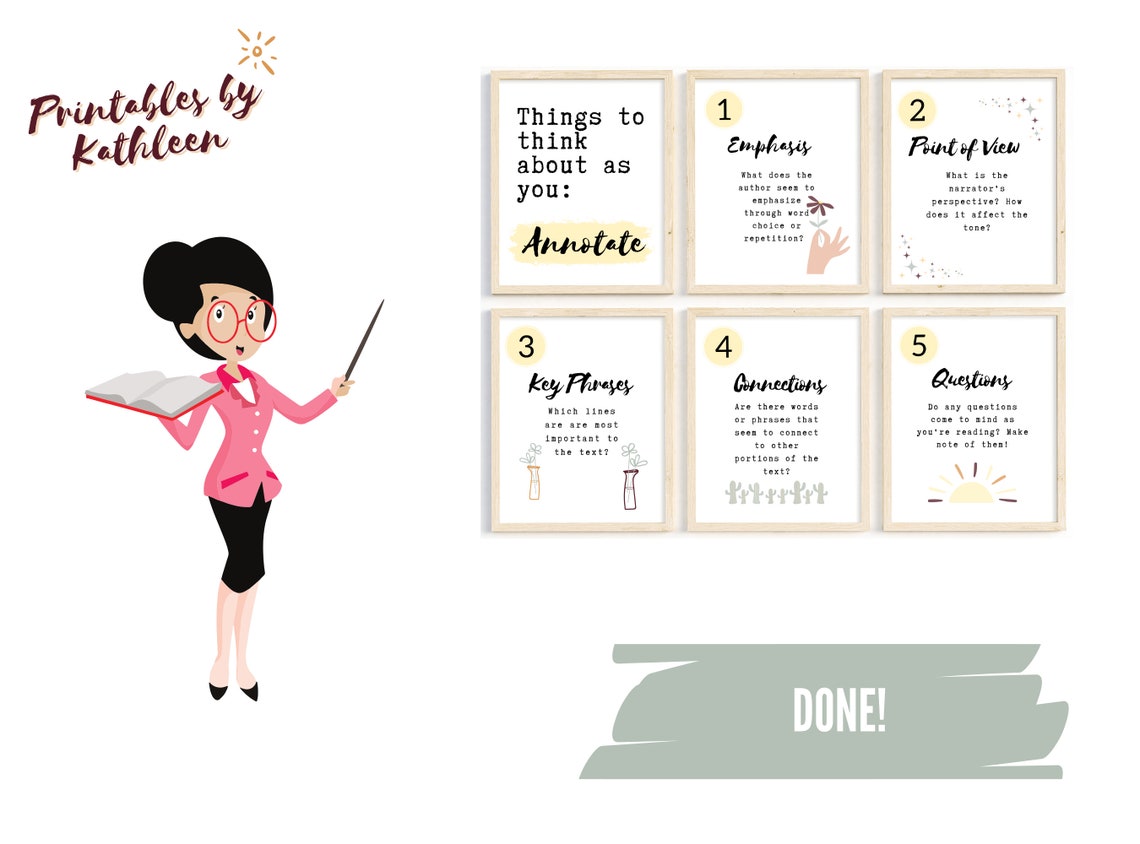 English Classroom Posters High School ELA Classroom Decor - Etsy