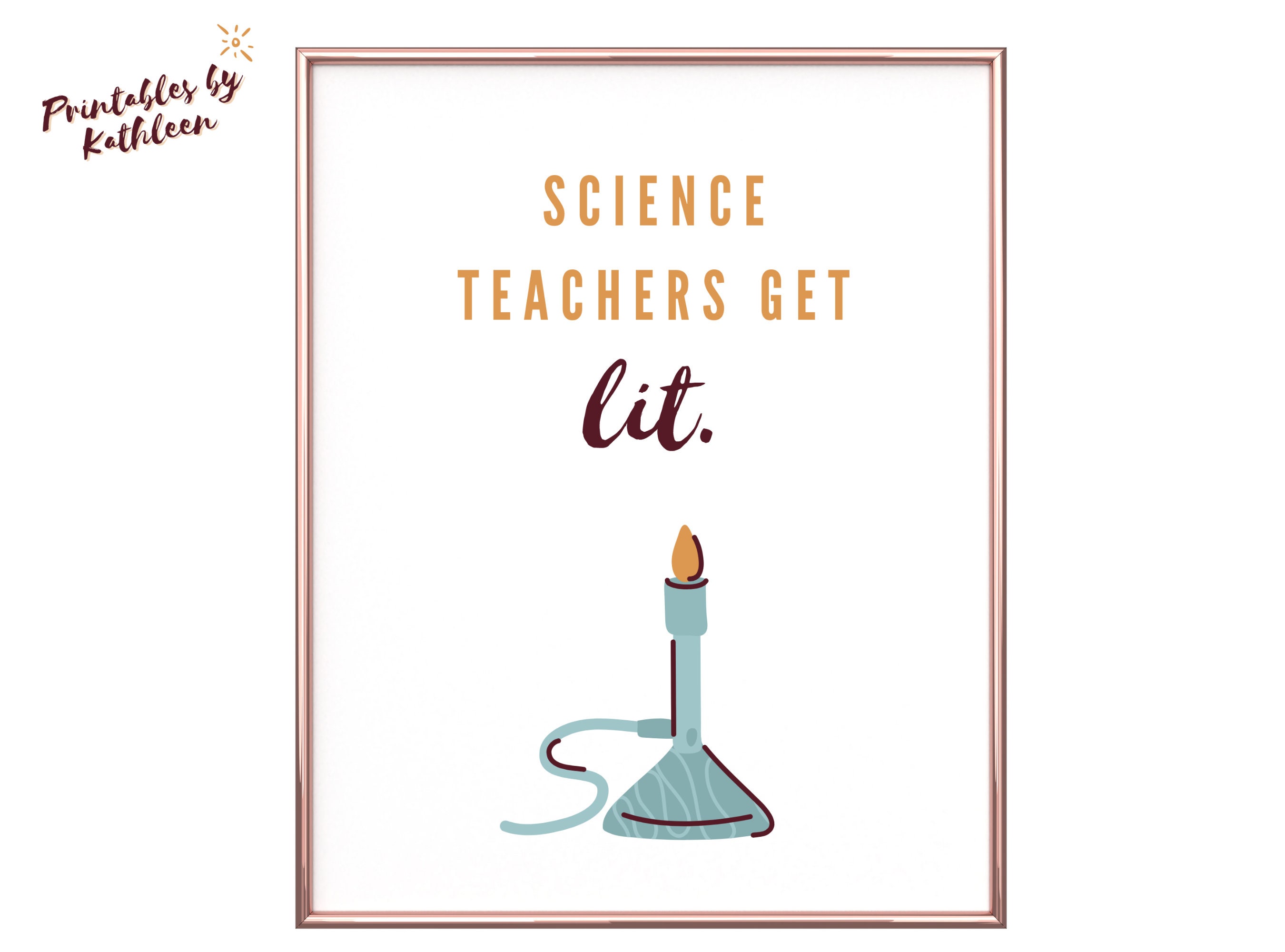 Printable Science Classroom Poster, Science Teacher Gift; New Teacher ...