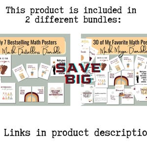 Math Classroom Posters, Printable Wall Art for Math Teachers ...