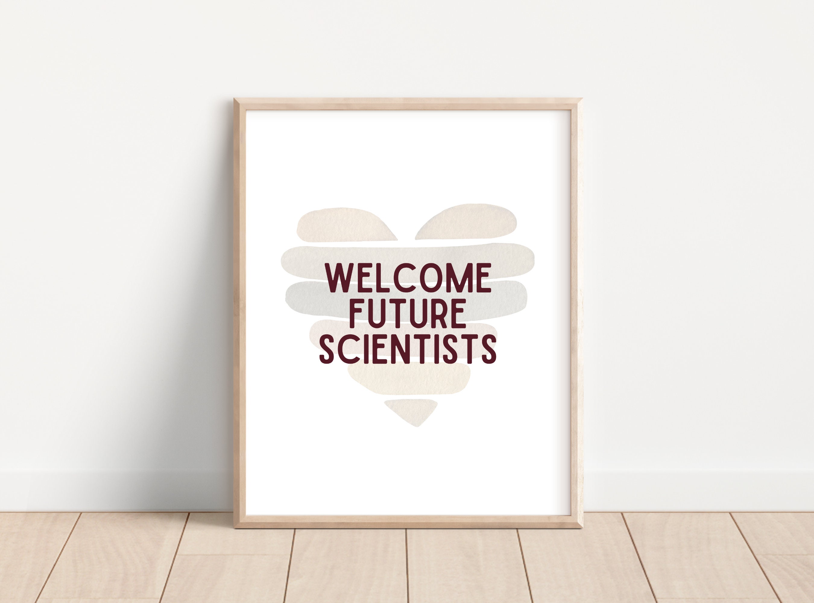 Welcome Future Scientists; Printable Science Classroom Poster; Middle ...