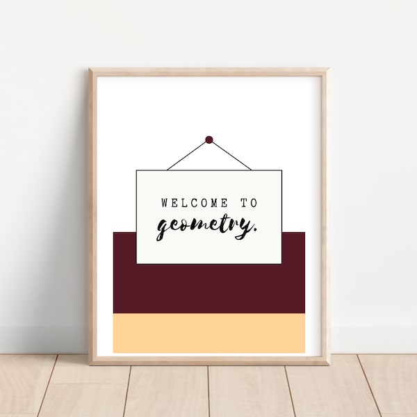 Geometry Class Sign - Etsy