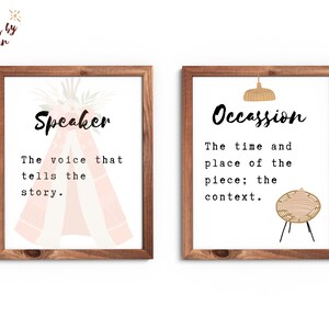 Middle School English Classroom Decoration; Soapstone Posters; High ...