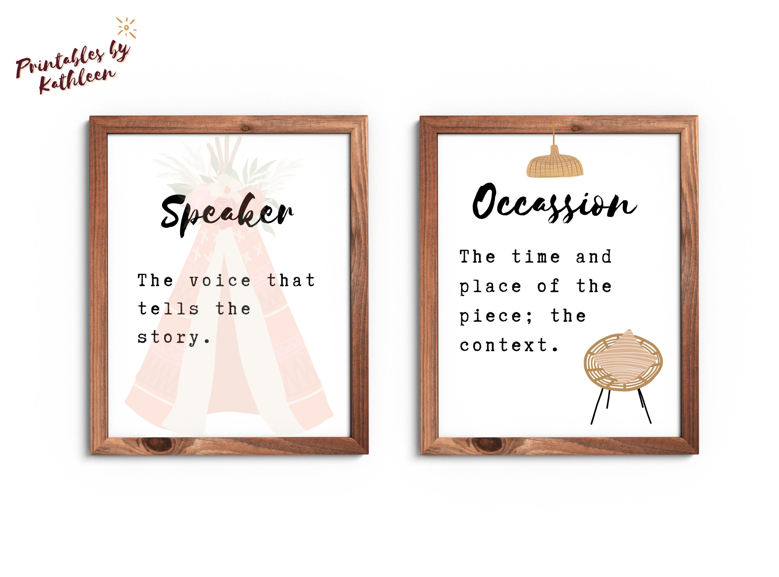 Middle School English Classroom Decoration; Soapstone Posters; High ...