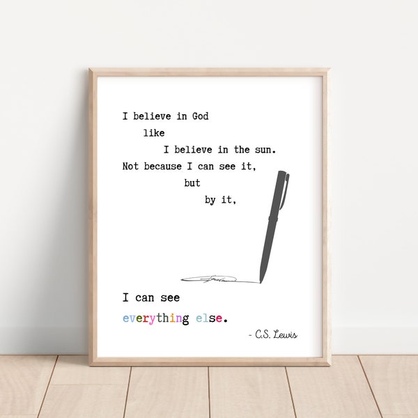 Cs Lewis Quote - Etsy