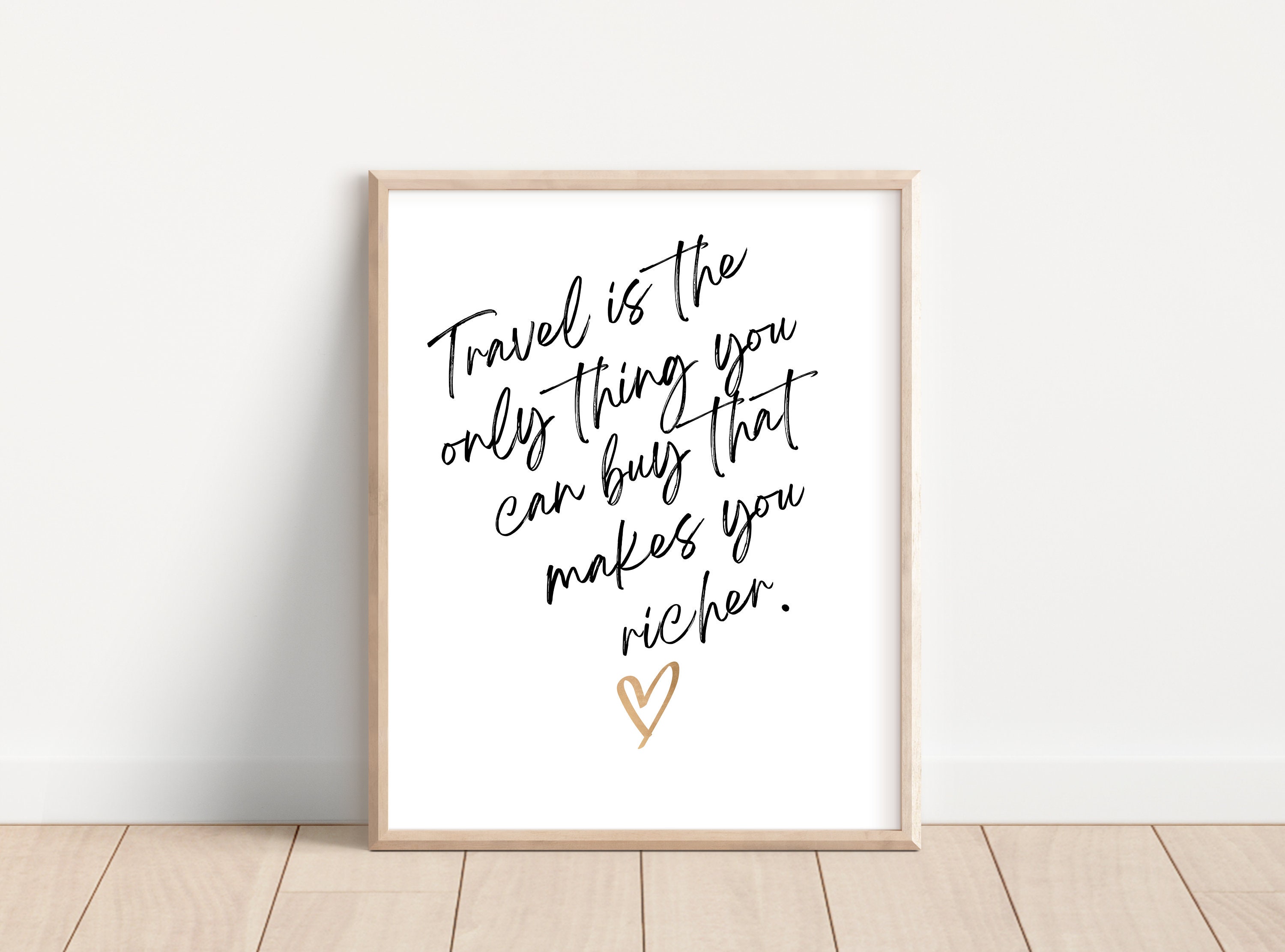 Printable Travel Quote Poster Travel Inspiration Wanderlust Print ...