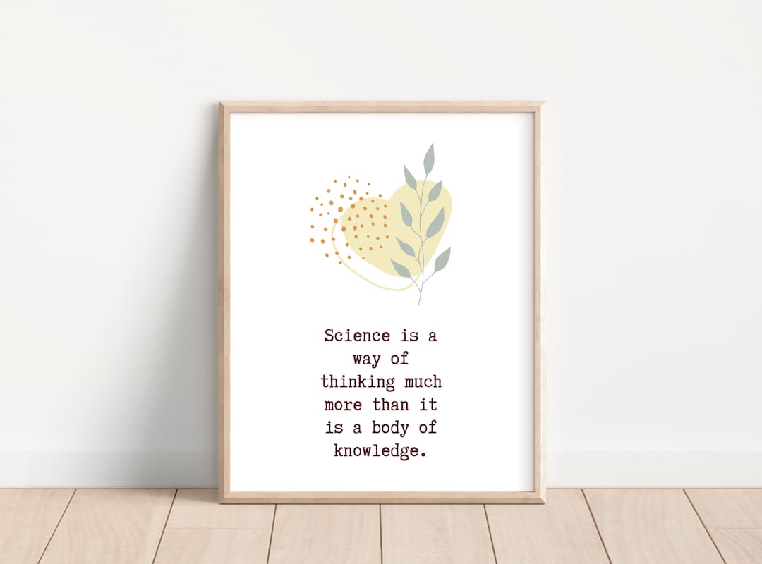 Science Quote; High School Science Lab Wall Art; Biology Classroom ...