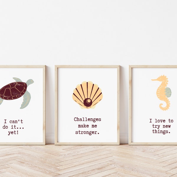Motivational Ocean Posters - Etsy
