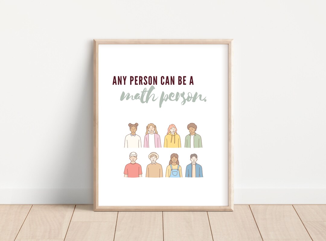 Inclusive Classroom Decor; Diversity Poster; Middle School Math Teacher ...