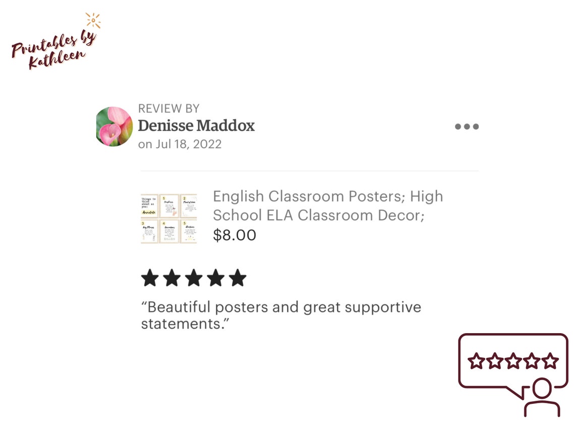 English Classroom Posters High School ELA Classroom Decor - Etsy