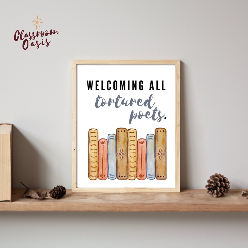 High School English Classroom Poster Middle School Swiftie Teacher ...