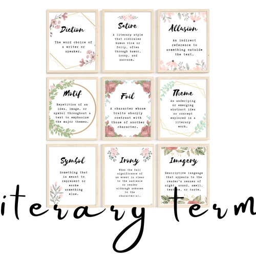 English Classroom Decoration English Teacher Literary Poster - Etsy