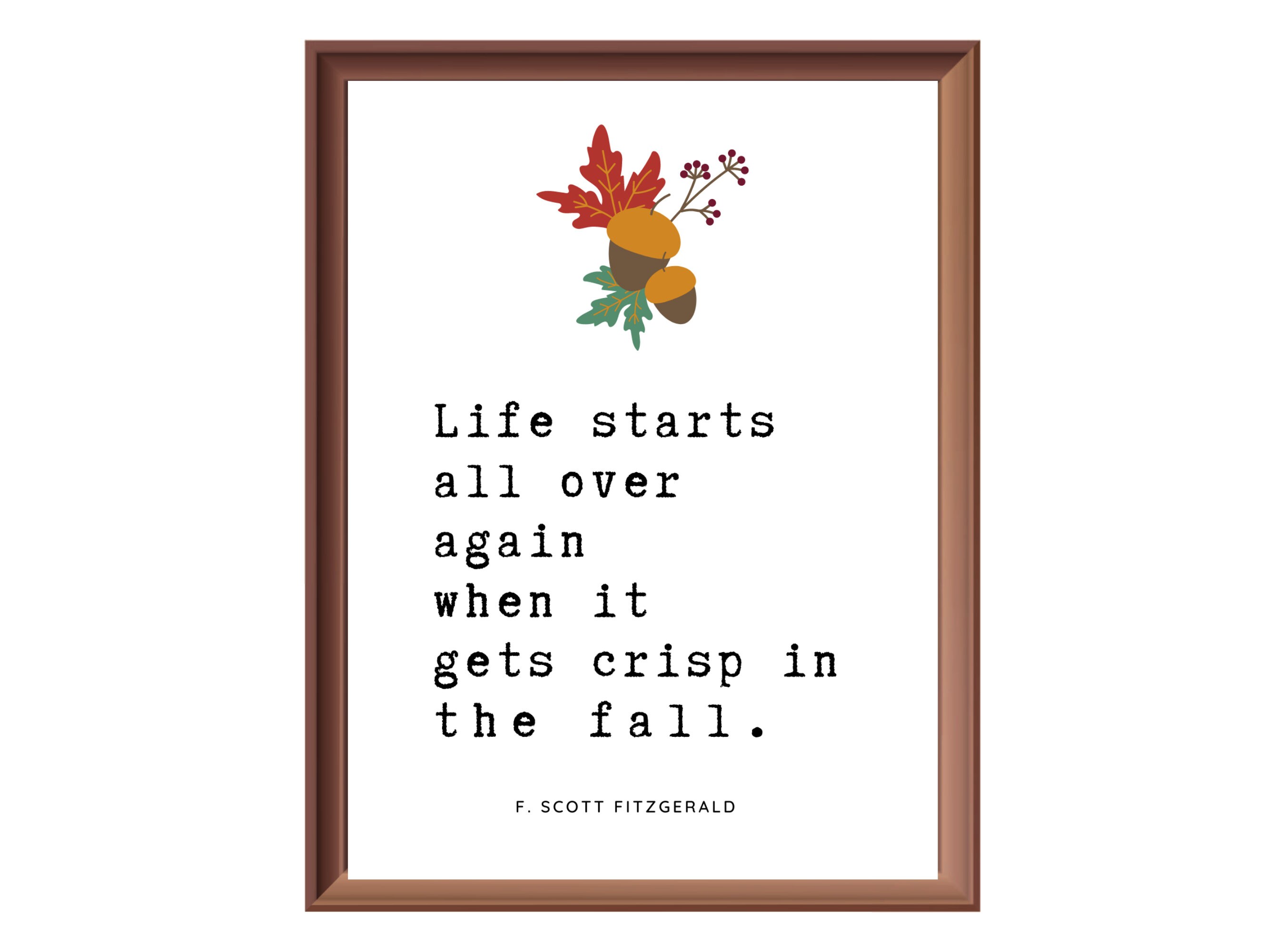 Fall Prints Download, Fall Wall Art, Fall Quote Print, Fall Art Print ...