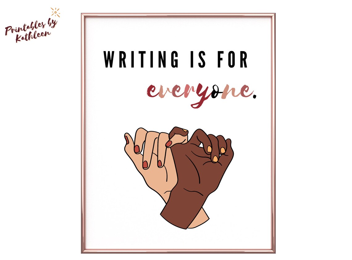 Writing Poster; High School English Classroom Decoration; Diversity ...