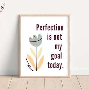 Growth Mindset Classroom Poster; Progress Over Perfection; Middle ...