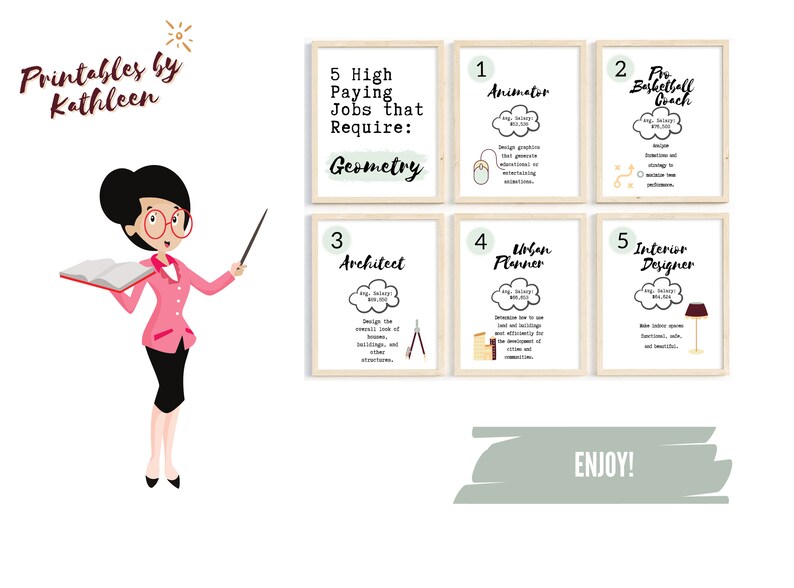 Geometry Classroom Decor High School Geometry Posters - Etsy