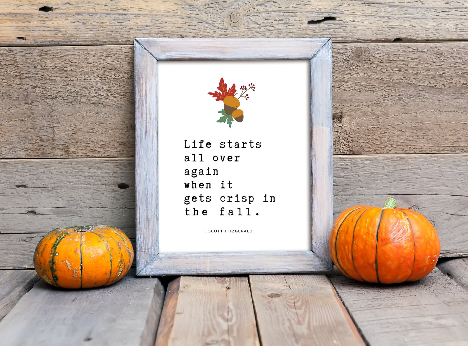 Fall Prints Download, Fall Wall Art, Fall Quote Print, Fall Art Print ...