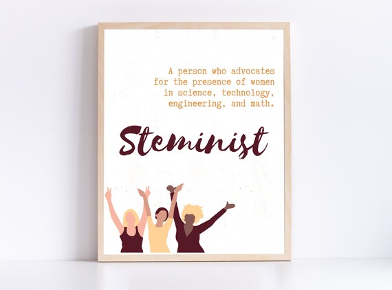 Steminist Poster Printable Science Classroom Poster Women in | Etsy