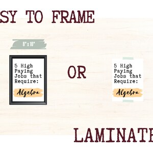 Math Classroom Decor High School Algebra Posters Pre Algebra - Etsy