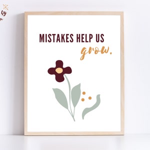 Growth Mindset Poster; Middle School Classroom Decor; Classroom Posters ...