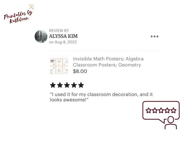 Invisible Math Posters Algebra Classroom Posters Geometry - Etsy