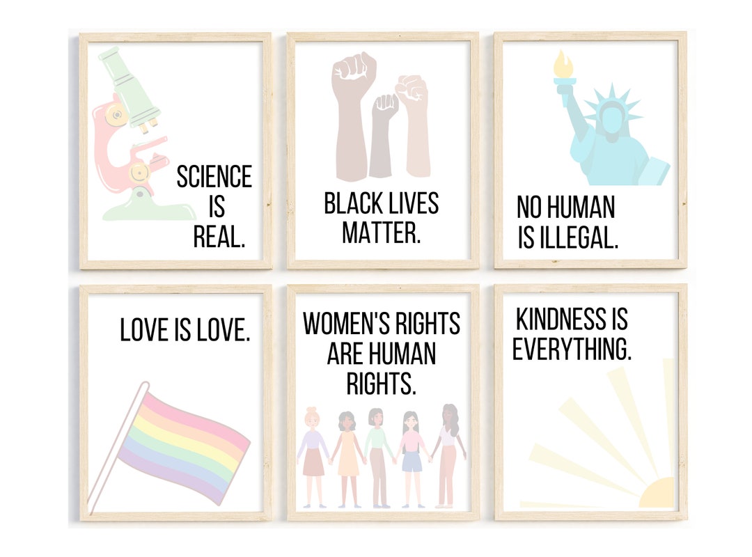 Inclusive Classroom Posters; Social Justice Art; Equality Poster Set ...