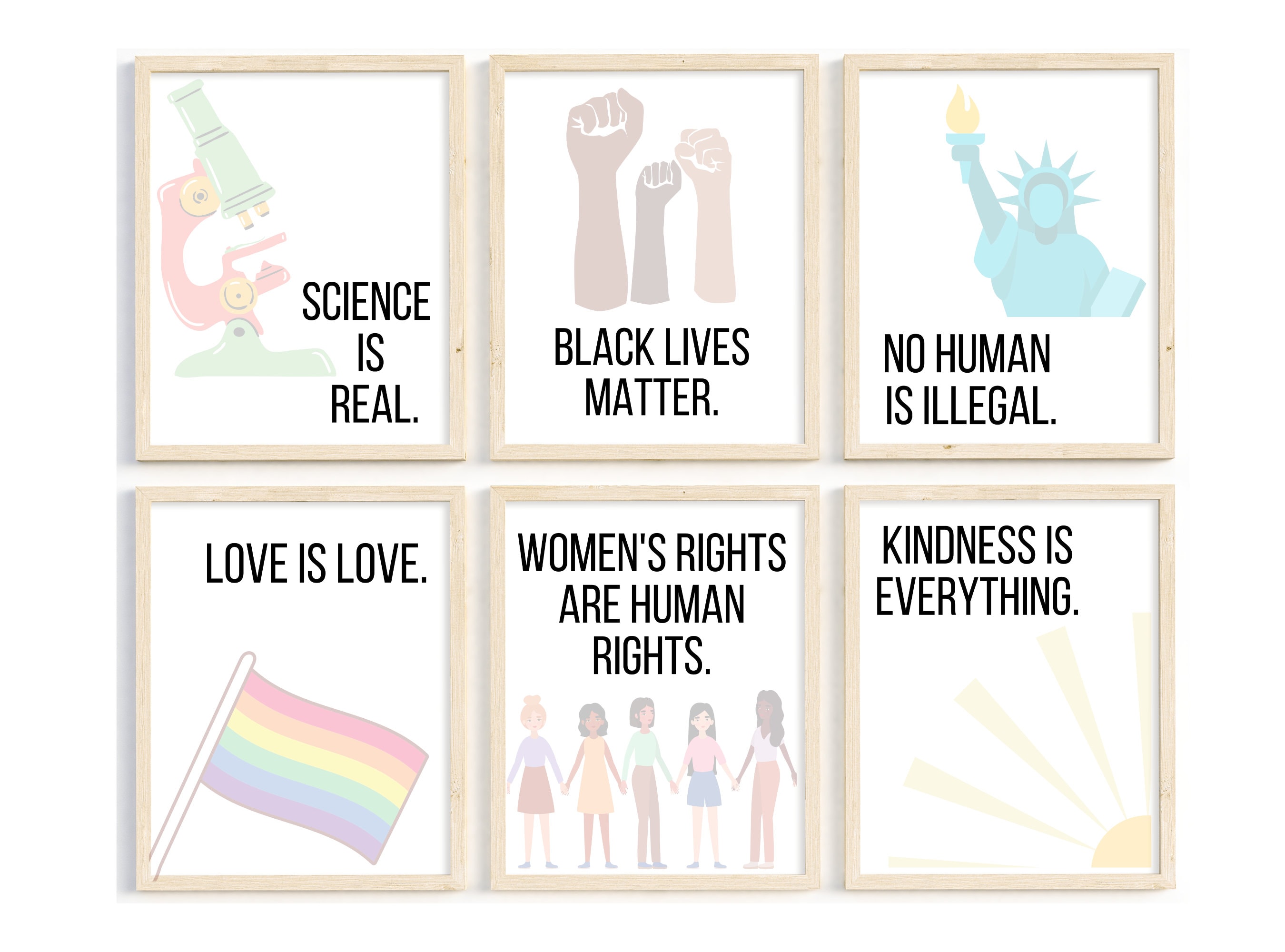 Inclusive Classroom Posters Social Justice Art Equality - Etsy
