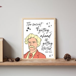 Inspirational Quote by Mark Twain; Mark Twain Wall Art Print; Mark ...