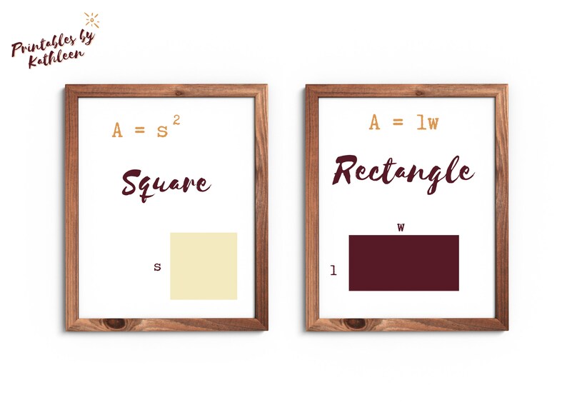Printable Geometry Posters Geometry Classroom Decoration - Etsy