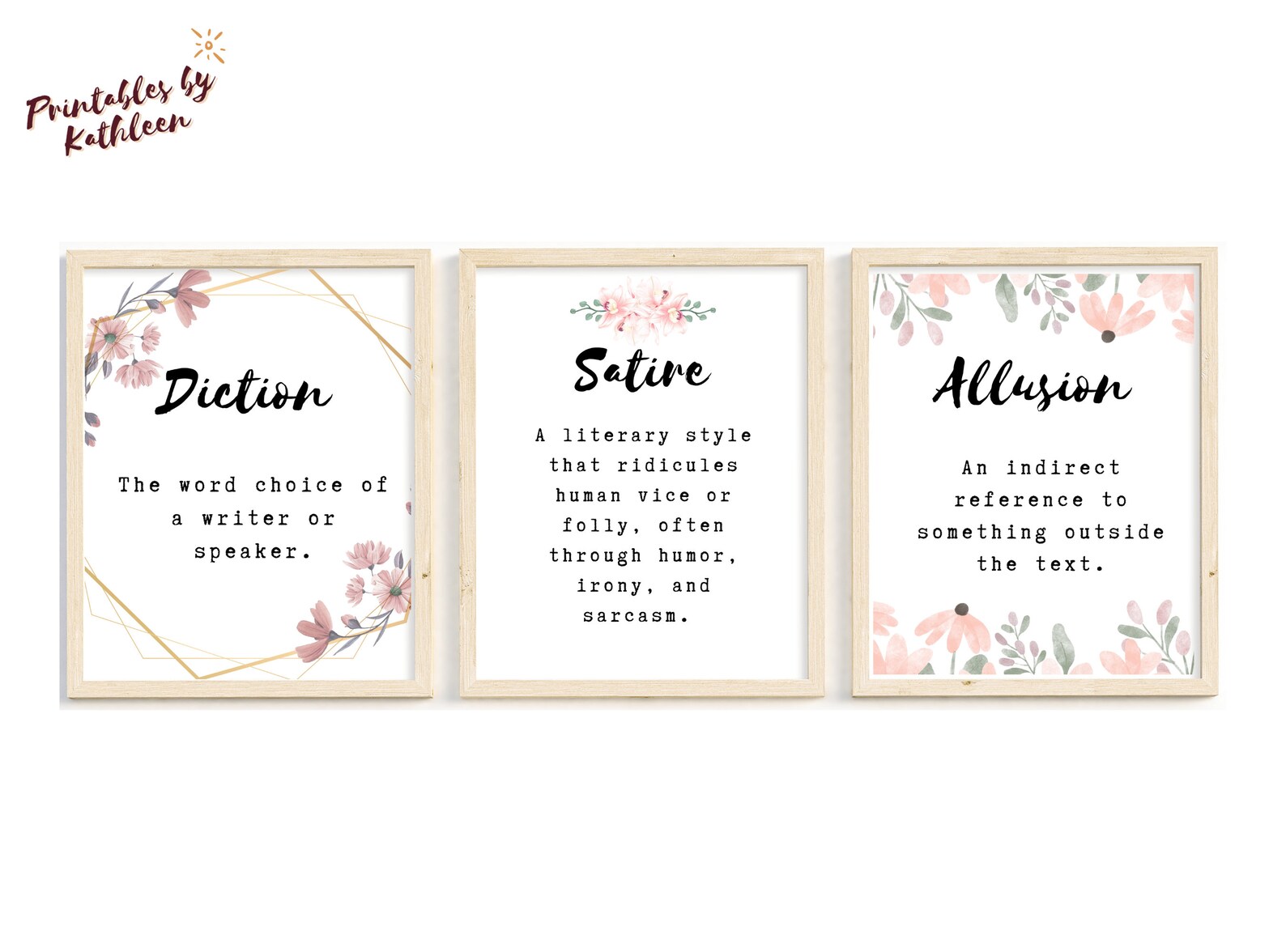 High School English Classroom Posters; Literary Terms; Middle School ...