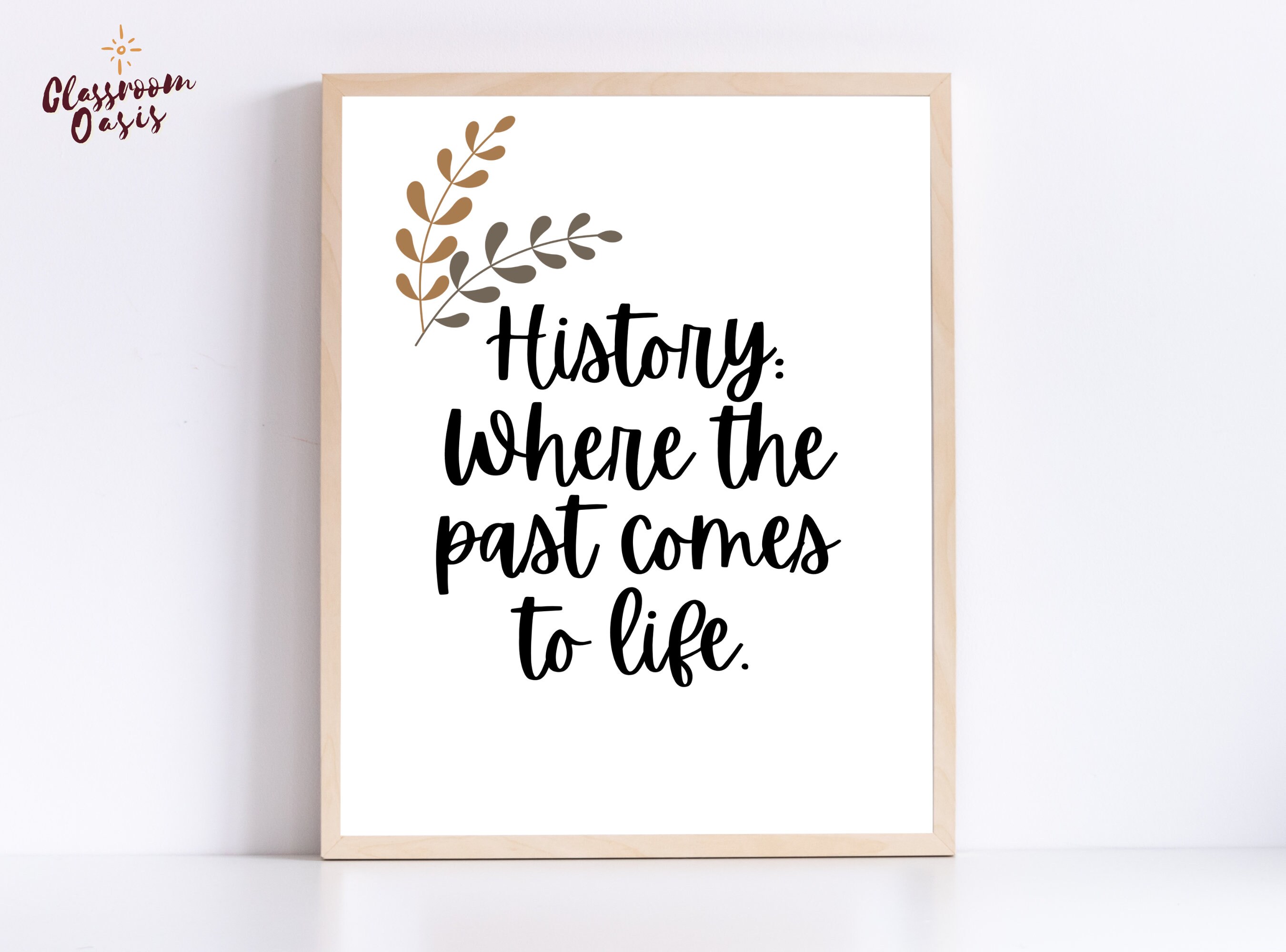 History Classroom Poster Middle School Classroom Decor - Etsy