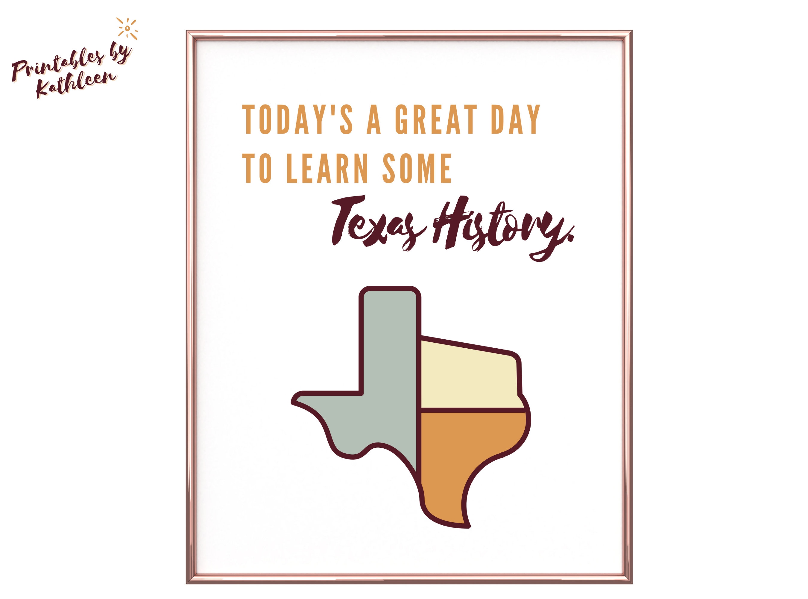 Printable Texas History Classroom Poster Future Teacher Gift - Etsy