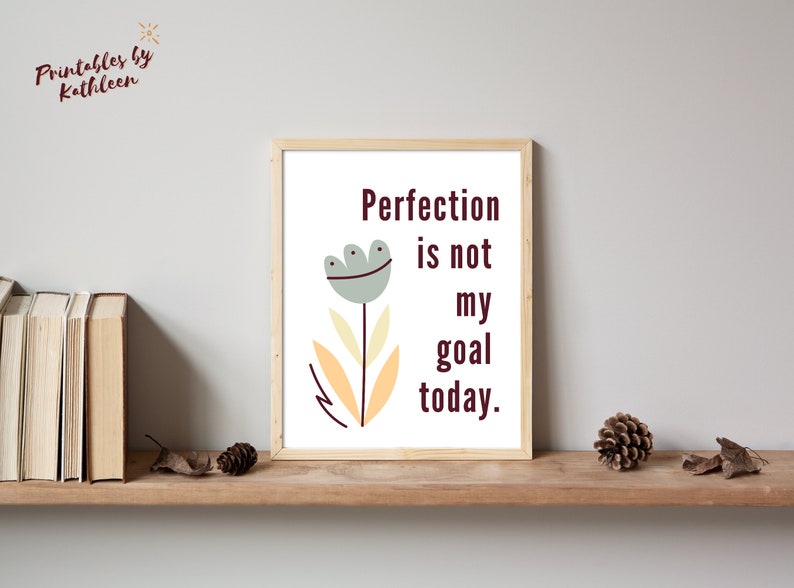 Growth Mindset Classroom Poster Progress Over Perfection - Etsy