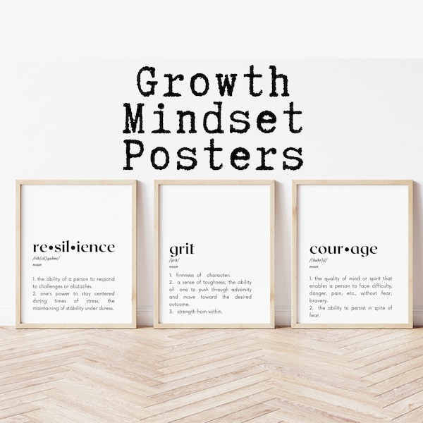 Growth Mindset Poster - Etsy