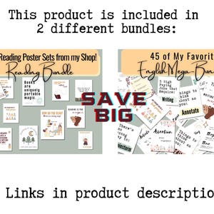 Reading Poster; Literature Poster; English Classroom Poster; Camping ...