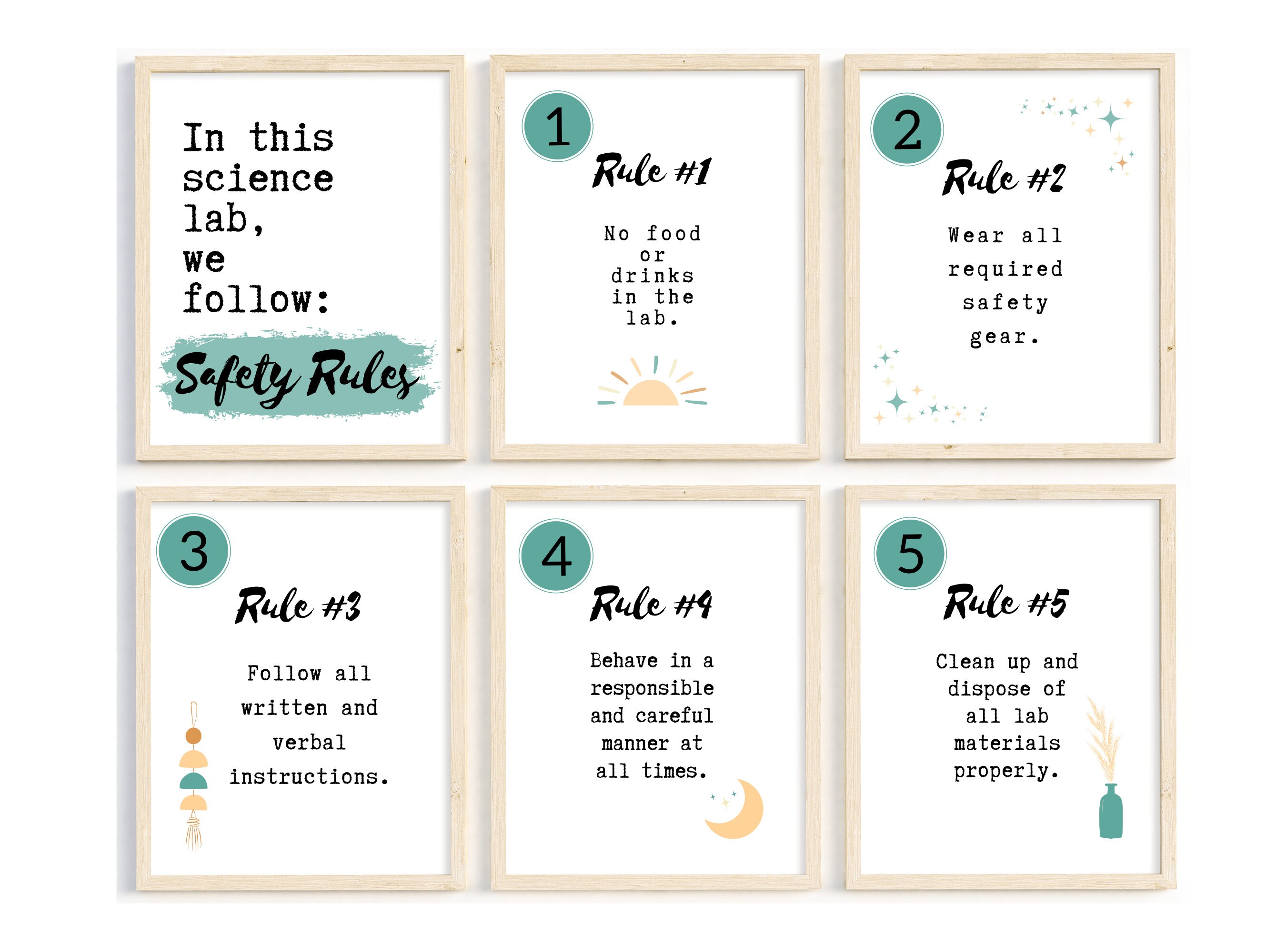 Science Teacher Posters Science Classroom Decor High School Chemistry ...