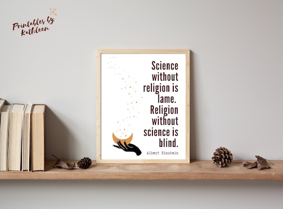 Einstein Science Without Religion Quote
