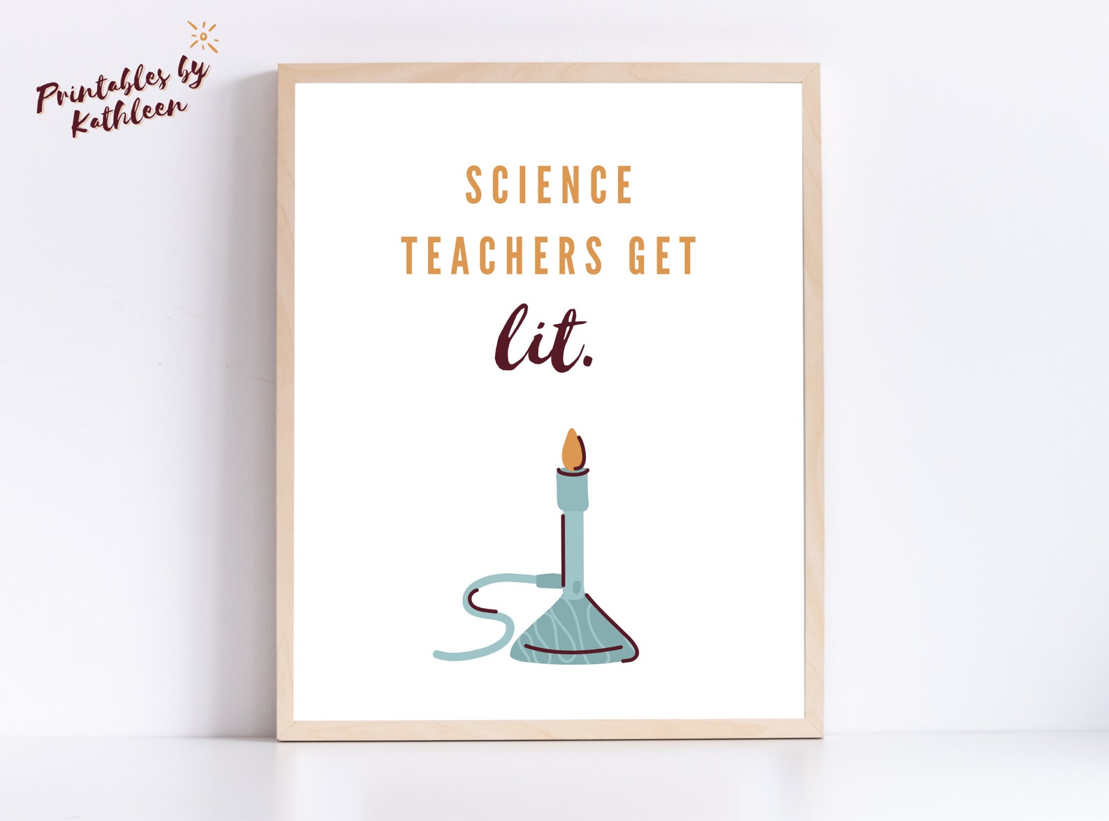 Printable Science Classroom Poster, Science Teacher Gift; New Teacher ...