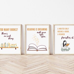 Reading Poster Set Middle School English Classroom Decor - Etsy