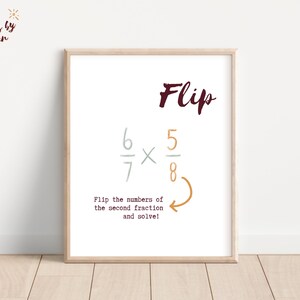 Keep Change Flip; Printable Boho Algebra Posters; Algebra Classroom ...