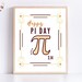 Printable Happy Pi Day Sign; Digital International Pi Day Poster; Boho ...