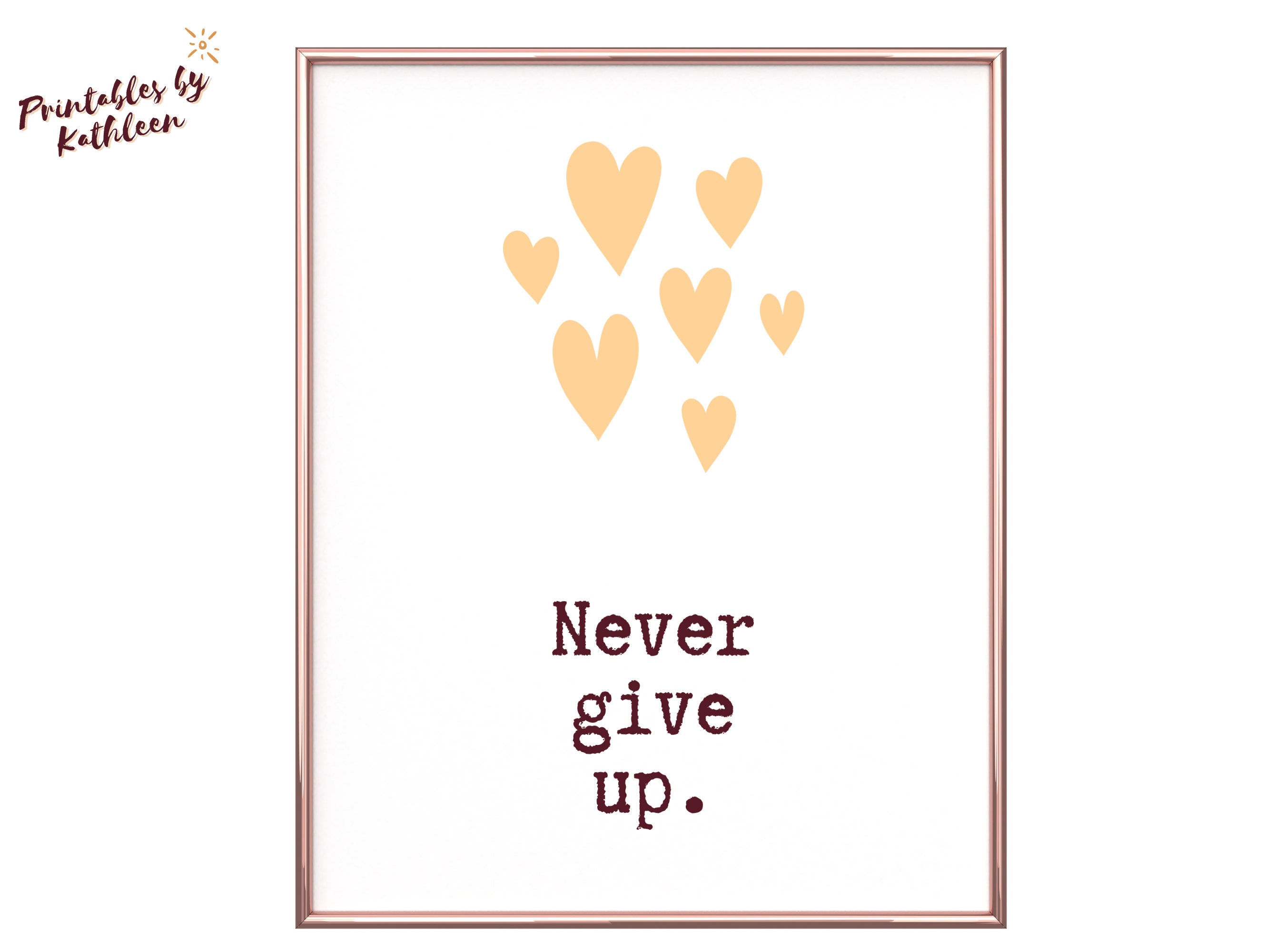 Never Give up - Printable Classroom Poster; Growth Mindset Classroom ...