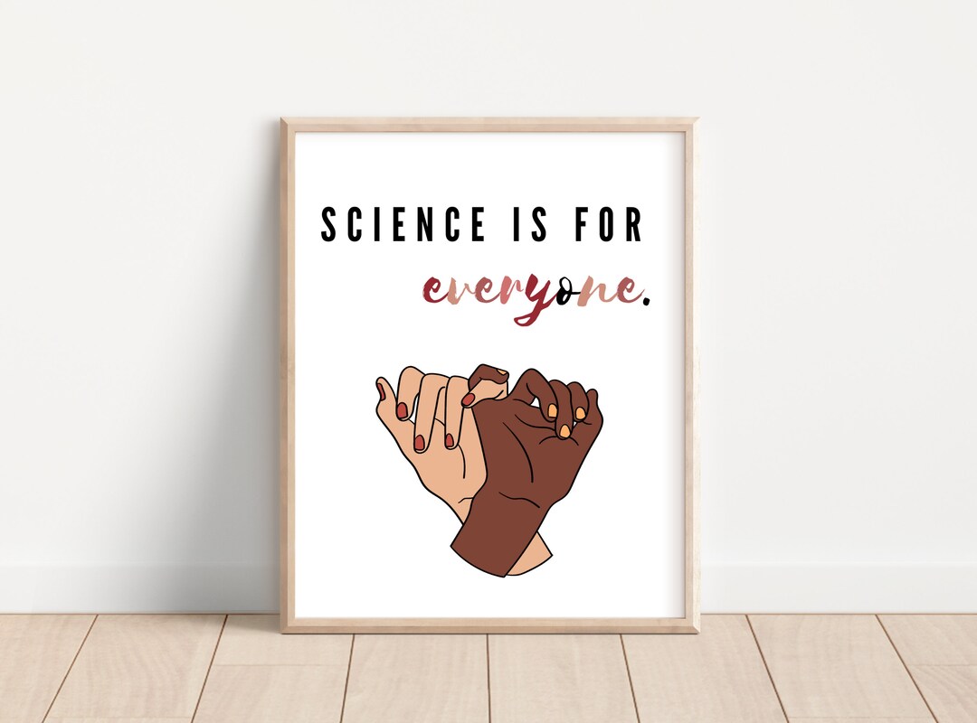 Printable Science Classroom Poster - Diversity and Inclusion in STEM ...