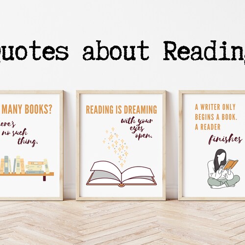 Reading Poster Set Middle School English Classroom Decor - Etsy