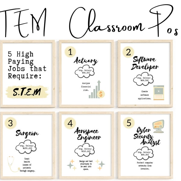 Stem Career Posters - Etsy