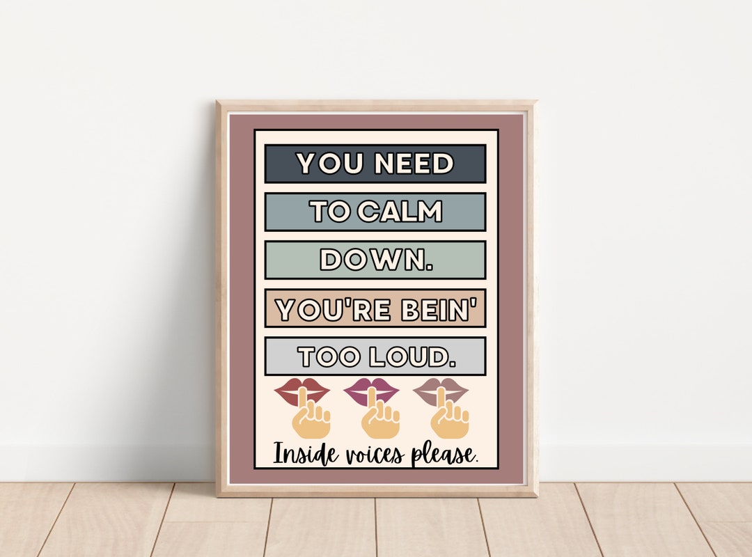 You Need to Calm Down Classroom Poster; Swiftie Teacher Classroom ...