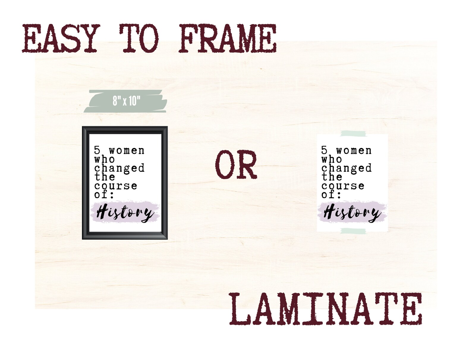 Influential Women in History Classroom Posters Feminist - Etsy